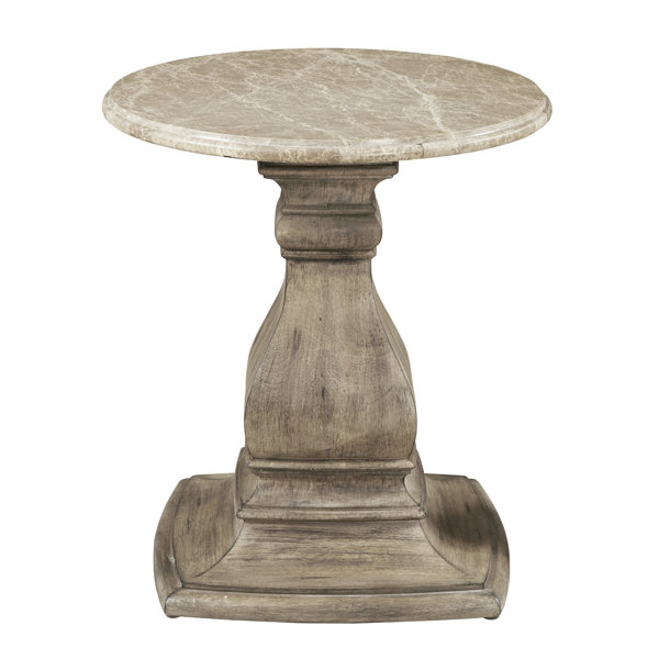 Pulaski Garrison Cove Round End Table With Stone Top - Wayfair Canada
