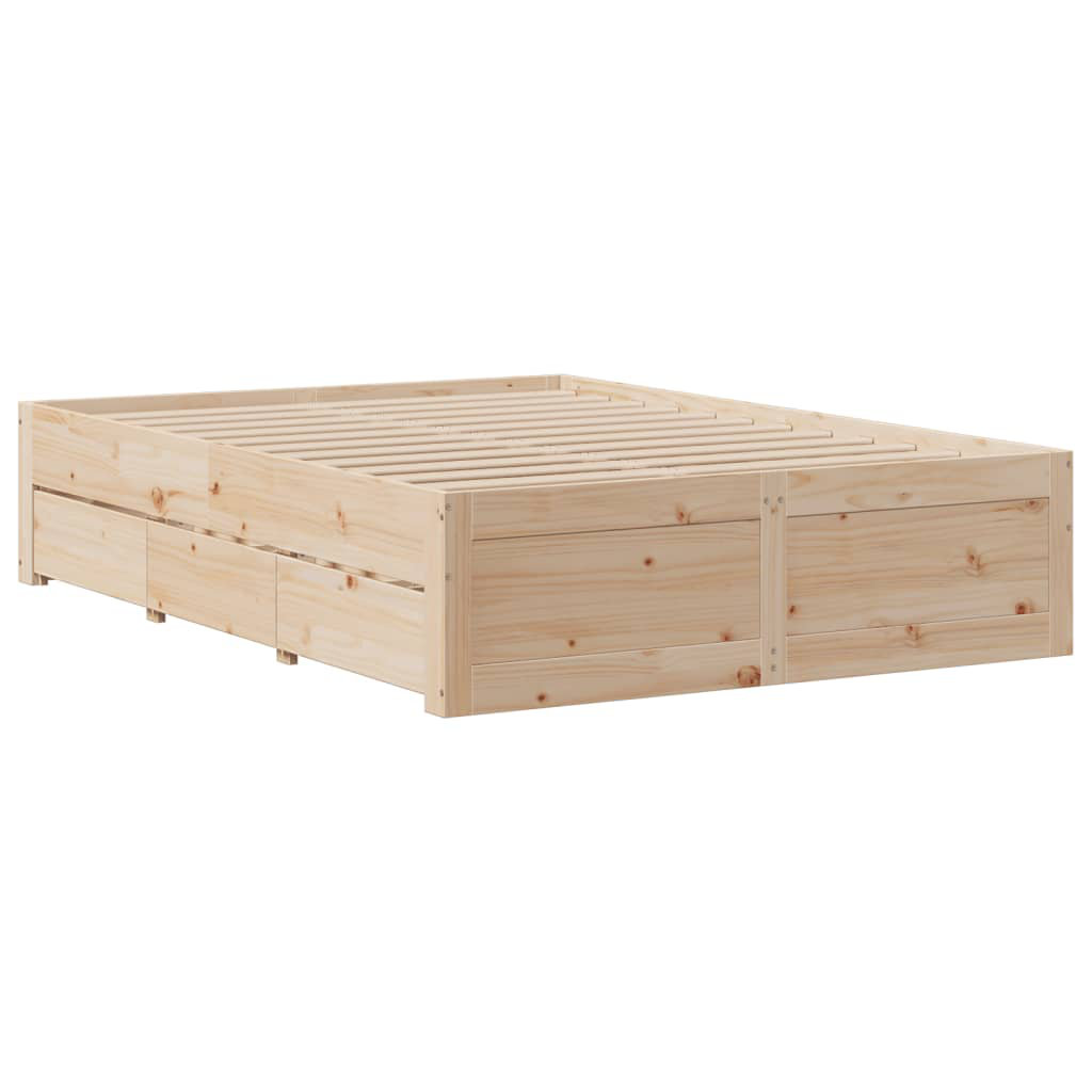 Natur Pur Bed Frame Without Mattress With Drawers 180X200 Cm Super King ...