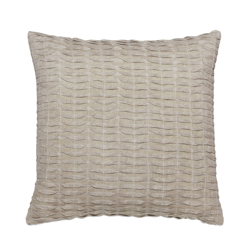 Eastern Accents Yearling Pleated Square Linen Pillow Cover & Insert ...