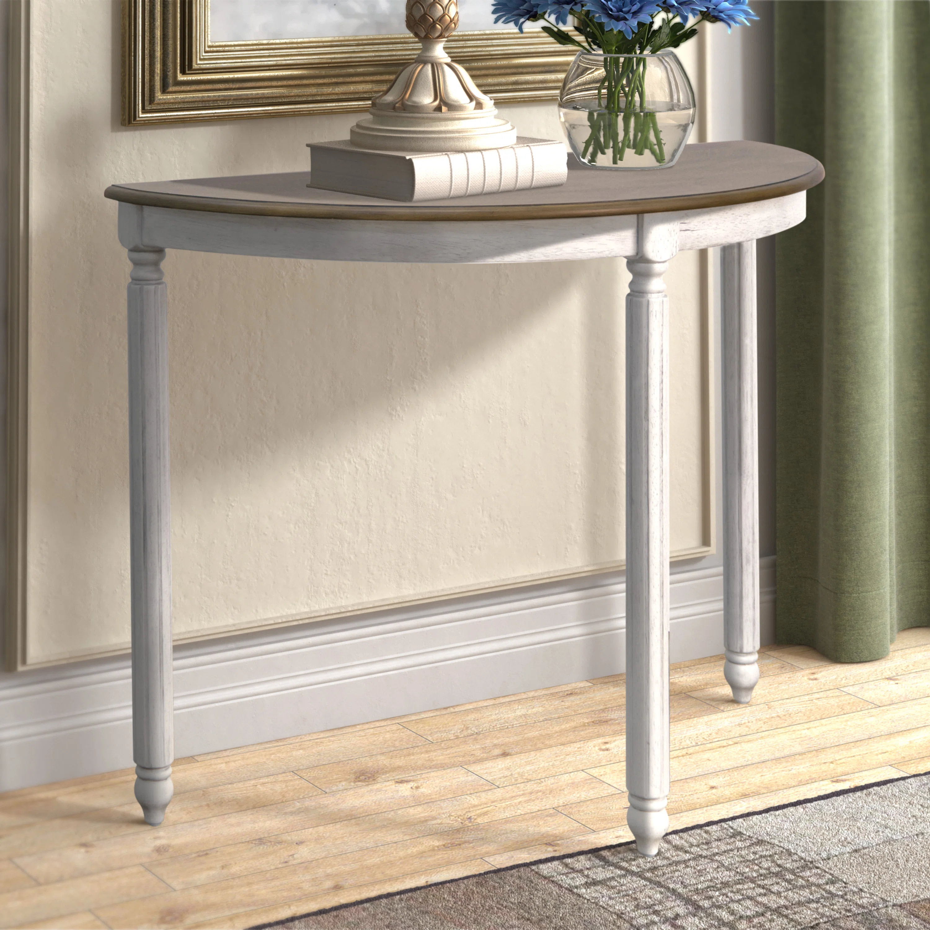Laurel Foundry Modern Farmhouse® Locke 37'' Solid Wood 3 leg Console ...
