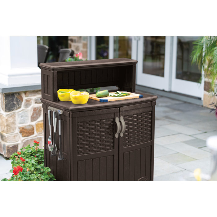 Suncast Patio Storage and Prep Station & Reviews | Wayfair