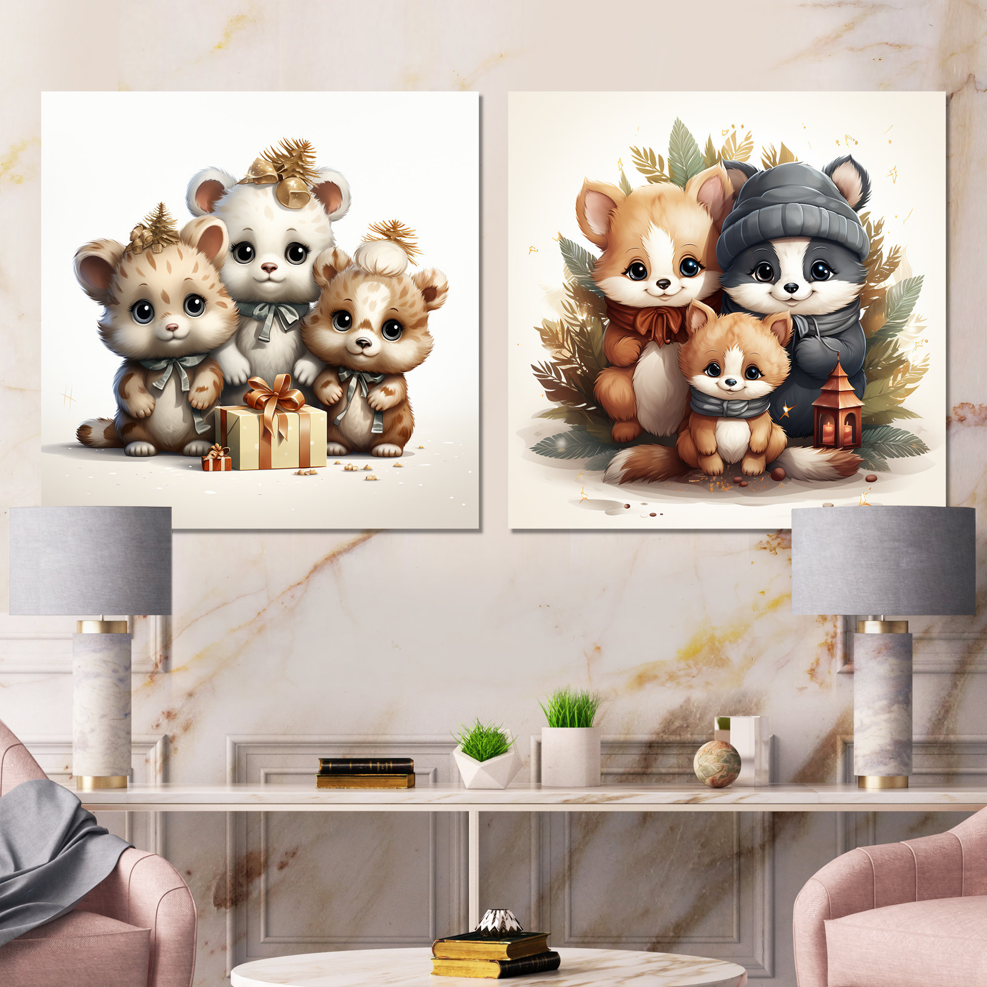 Latitude Run® Joyfull Nursery Teddy Bears IV - Nursery Teddy Bear Metal ...