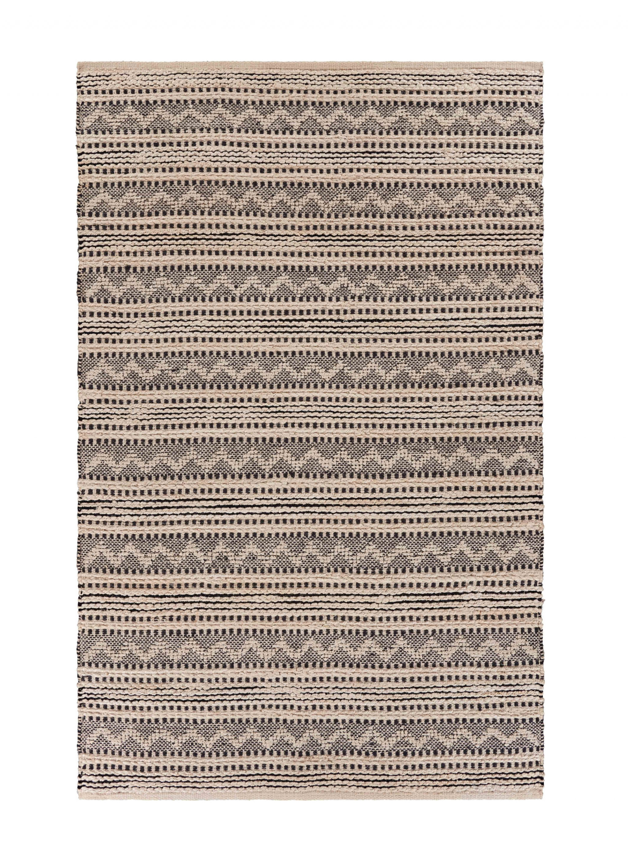 Foundry Select Tapis géométrique rectangulaire en jute tissé à la machine 5 pi x 8 pi Elishka ...