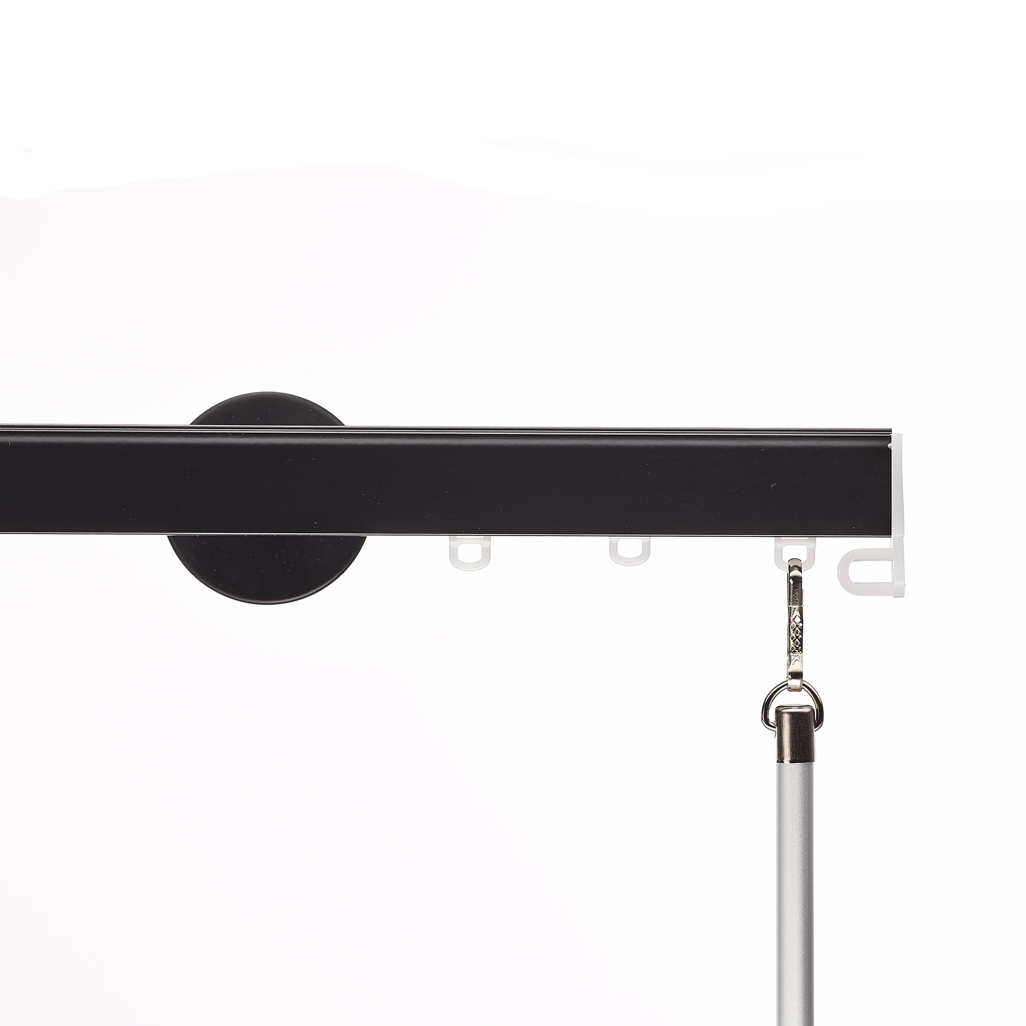 ClaireDeco Nexgen Non-Telescoping 132 in. Aluminum Traverse Rod in ...