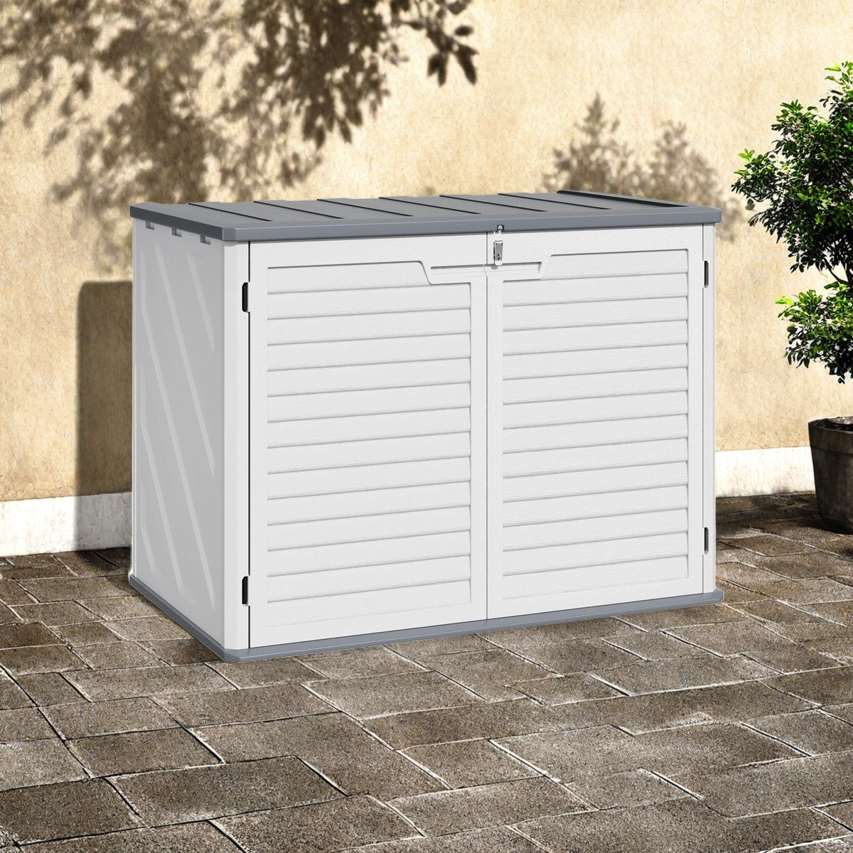Espiron Optimum Outdoor Storage Cabinet Waterproof, Resin Outdoor ...