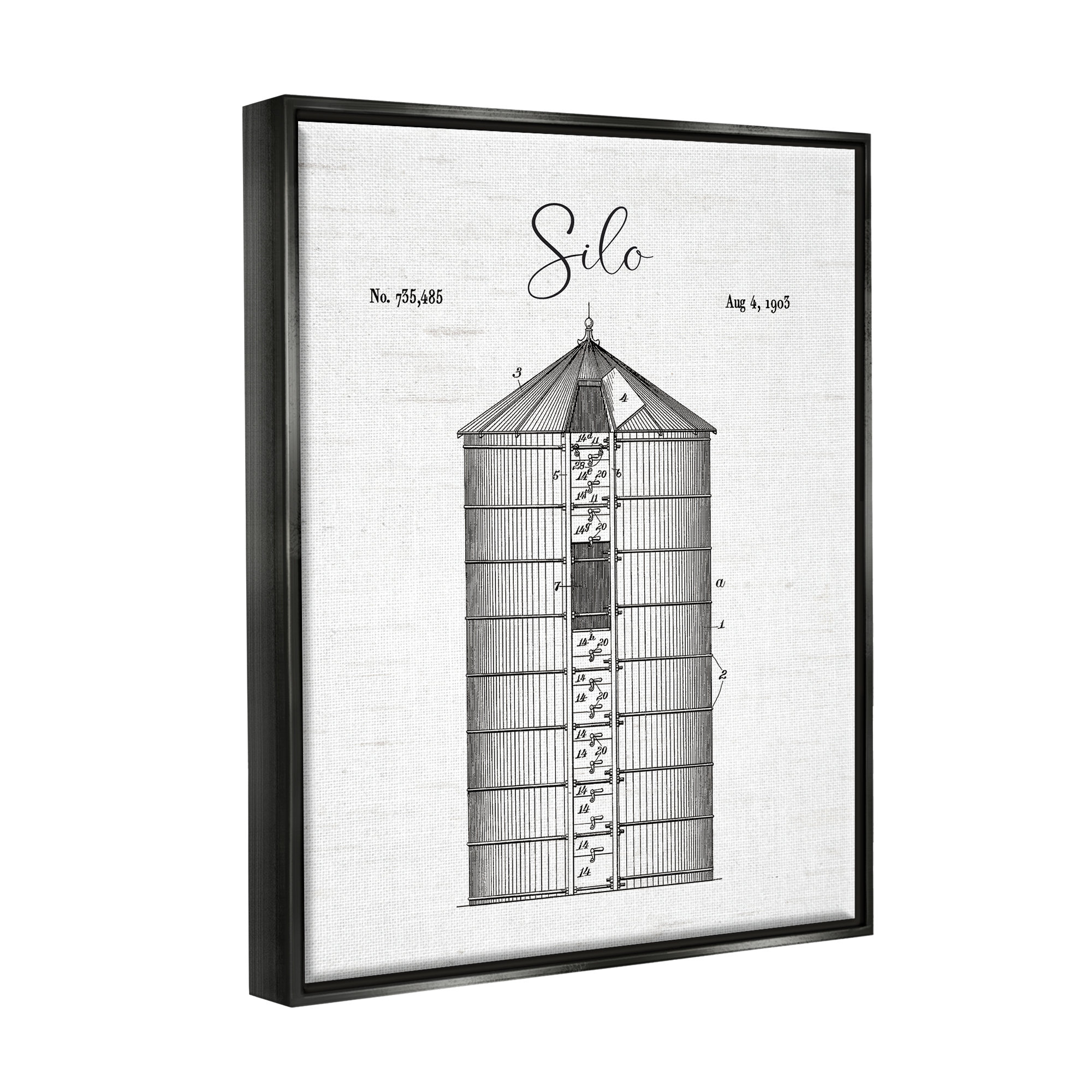 Stupell Industries " Detailed Silo Diagram Rustic Countryside Farm ...