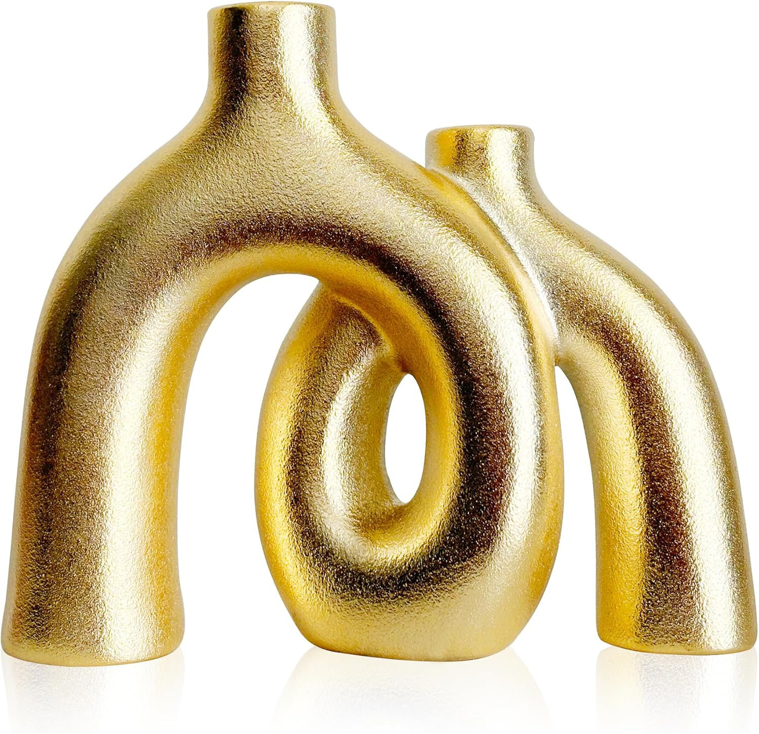 Ivy Bronx Vase Set - Hug Hollow Donut Aesthetic Ceramic Vases Home ...