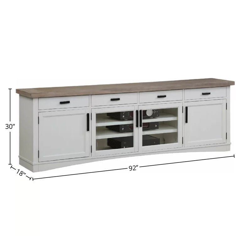 Beachcrest Home Bankhead 92'' Media Console & Reviews | Wayfair