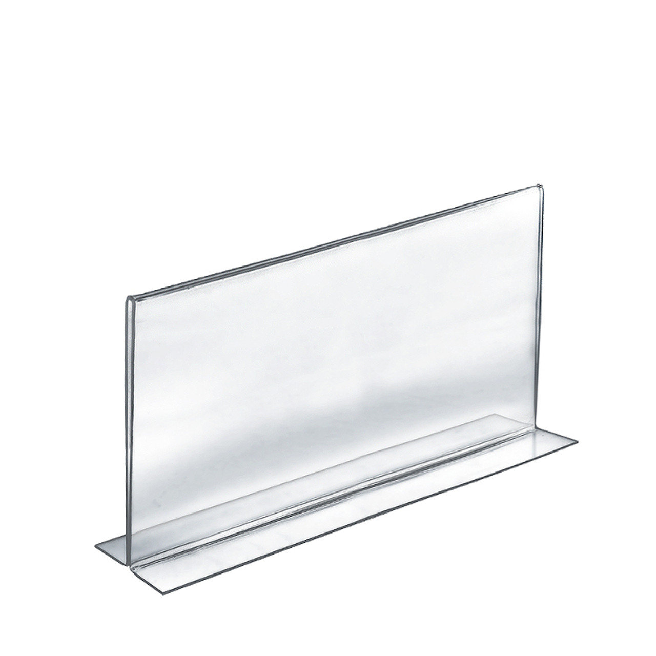 Azar Displays Bottom Loading Clear Acrylic T-Frame Sign Holder 14" Wide ...