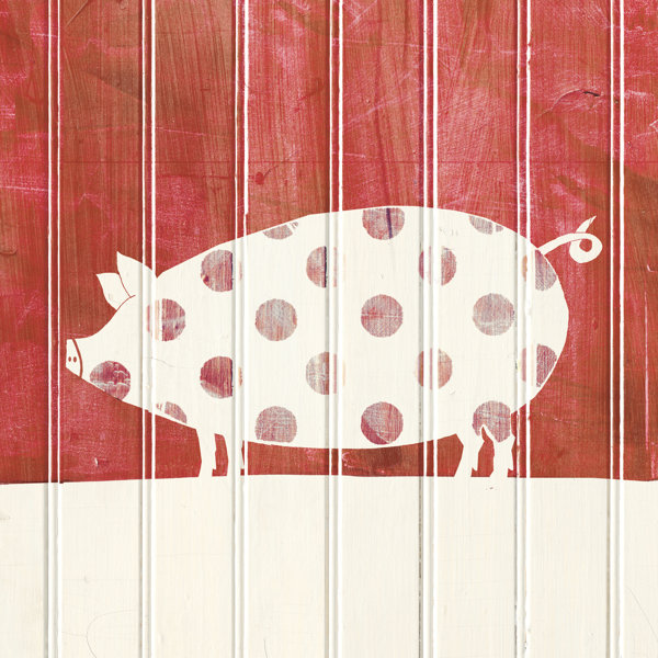 August Grove Spotted Pig II by Michael Mullan - Wrapped Canvas Painting ...