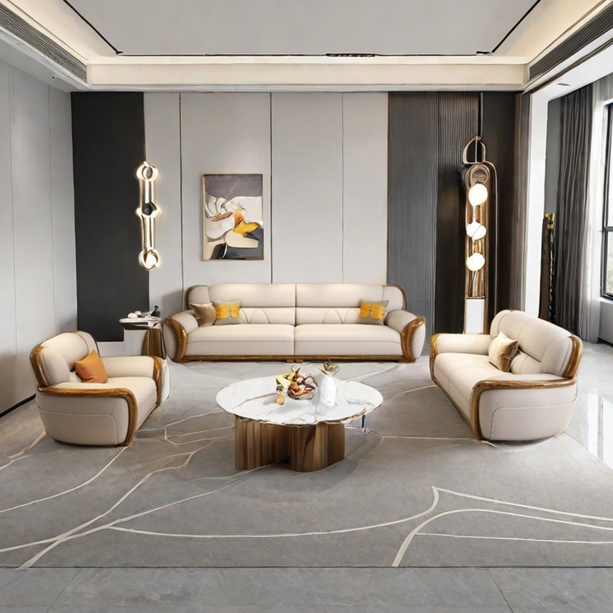 Danbenla design Modern retro light luxury sofa set | Wayfair