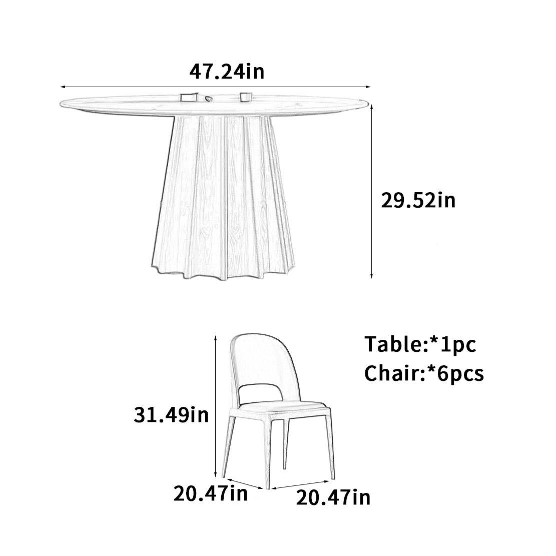 Beicang Home Ash Wood Round Dining Table | Wayfair