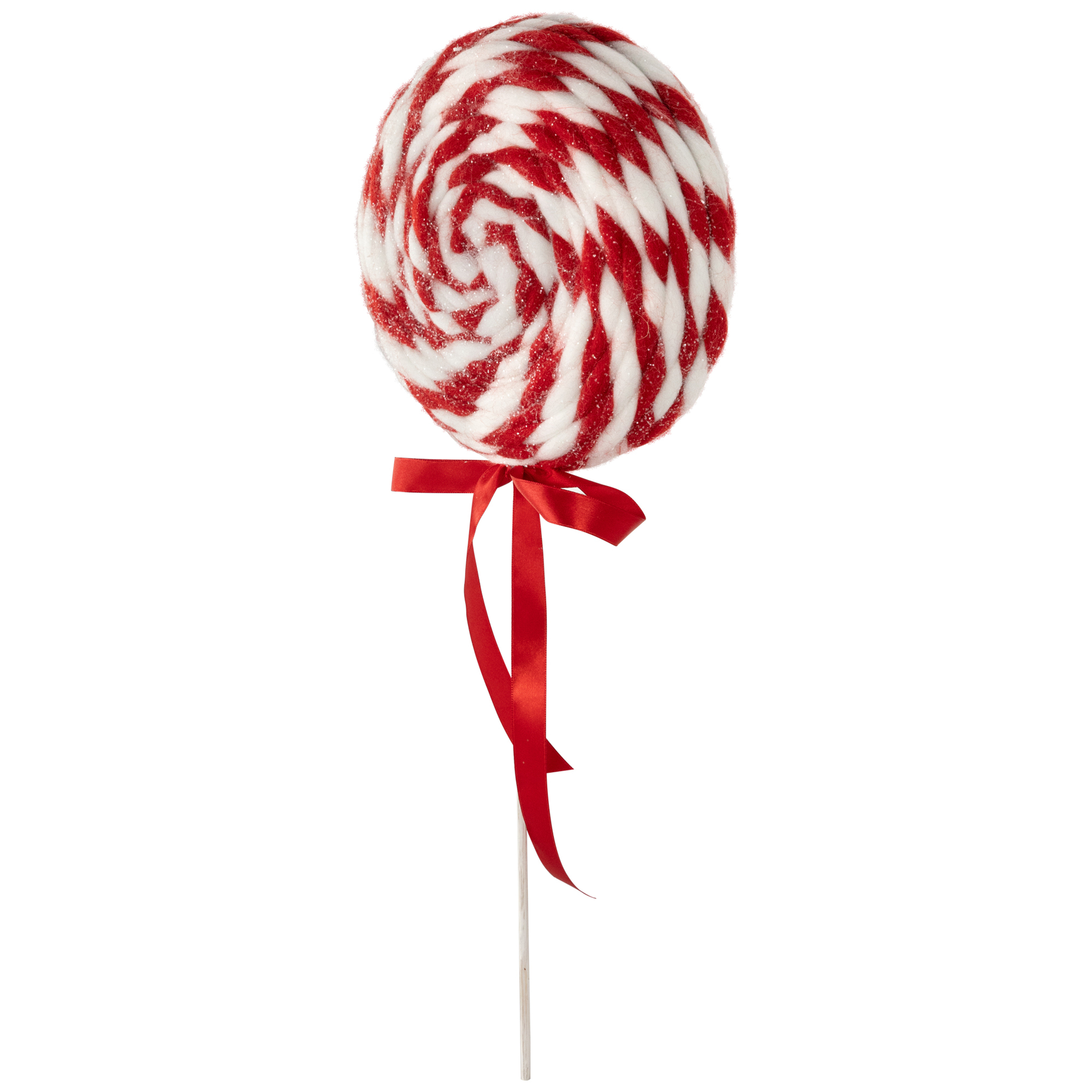 Northlight Seasonal Twisted Yarn Peppermint Lollipop Christmas Pick ...
