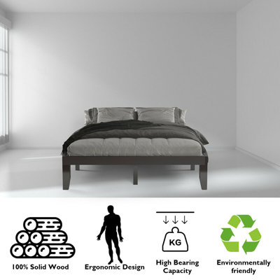 Andover Mills™ Swansea 14 Inch Height Solid Wood Platform Bed Frame ...