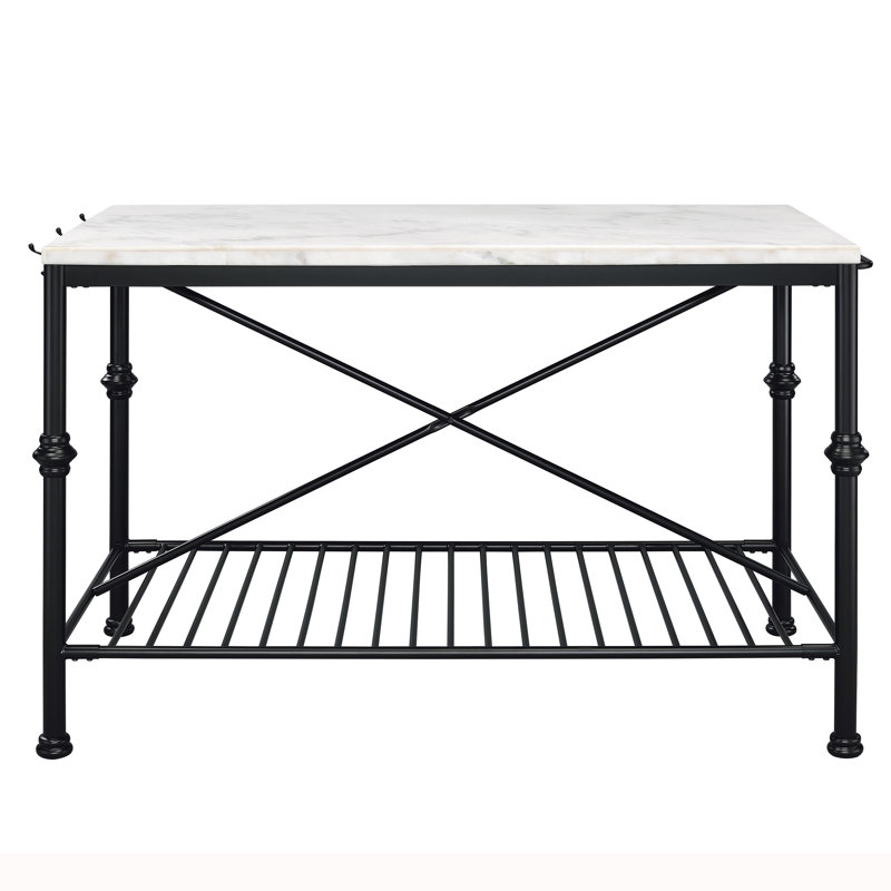 Lark Manor Allisun Marble Kitchen Island | Wayfair