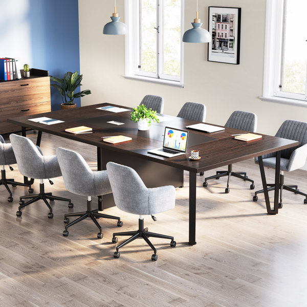 Inbox Zero Lawaiza Rectangular Conference Table | Wayfair