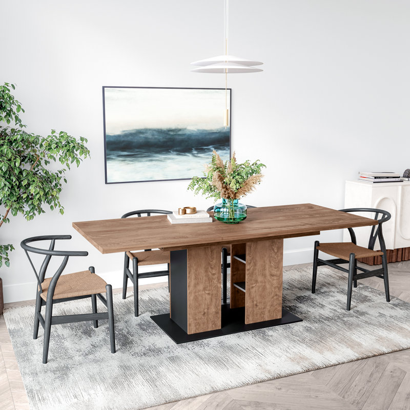 Latitude Run® Extendable Dining Table Fidel & Reviews | Wayfair