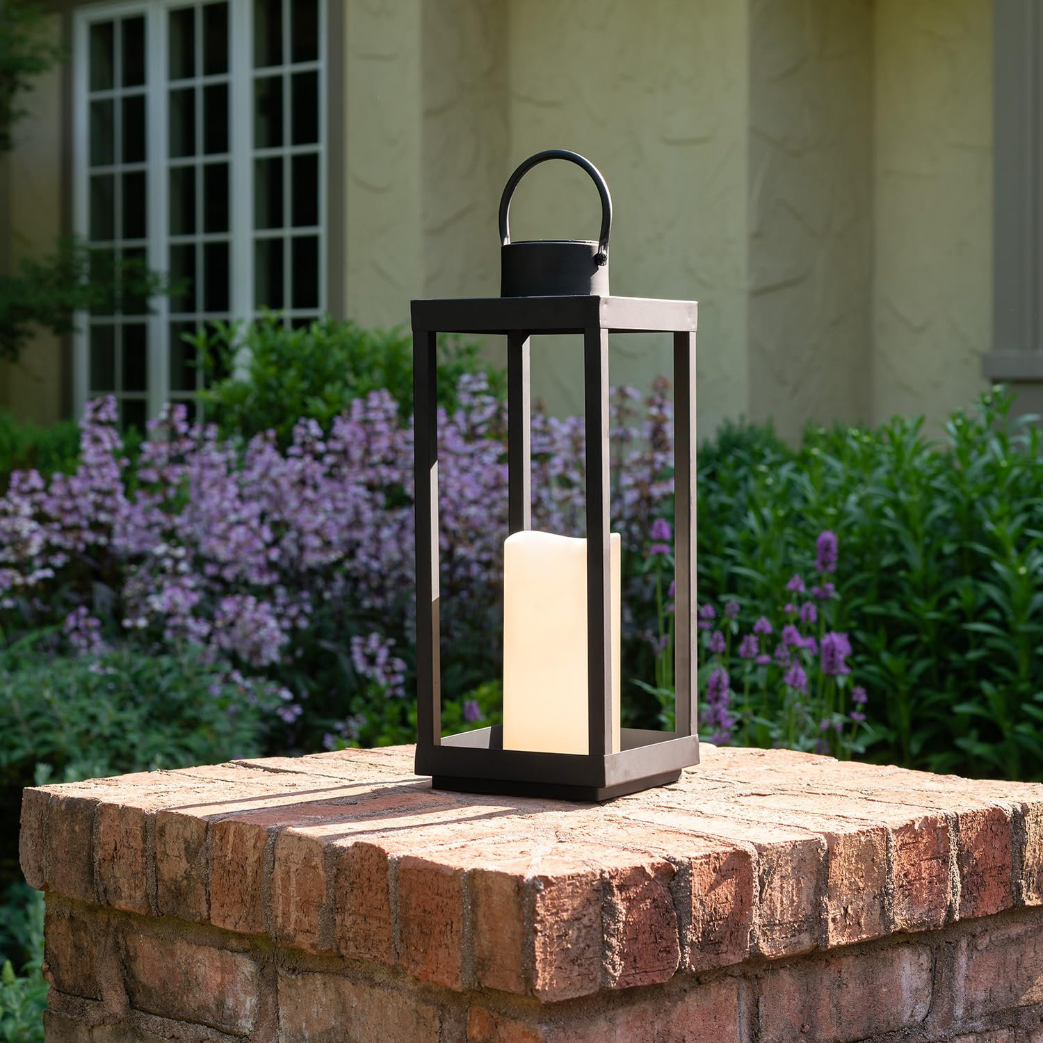 BEACHWATER POOL & SPA, LLC Solar Lantern Decorative Front Porch Decor, 18 Inch Solar Lanterns ...