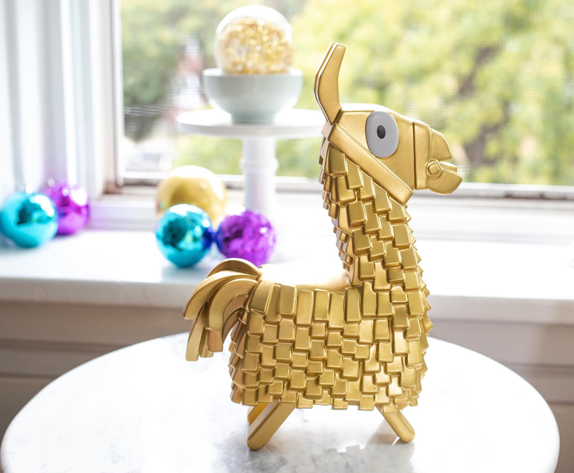 The Holiday Aisle® Fortnite Gold Loot Llama Figural Holiday Tree Topper ...