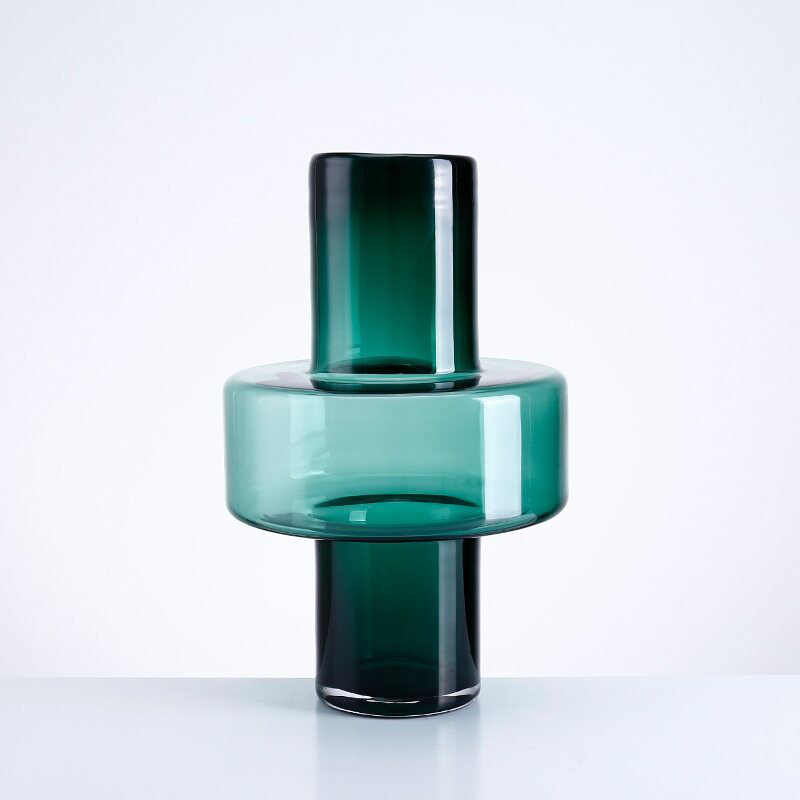 Diamond Star Glass D8.9"H14.2" - GLASS VASE | Wayfair