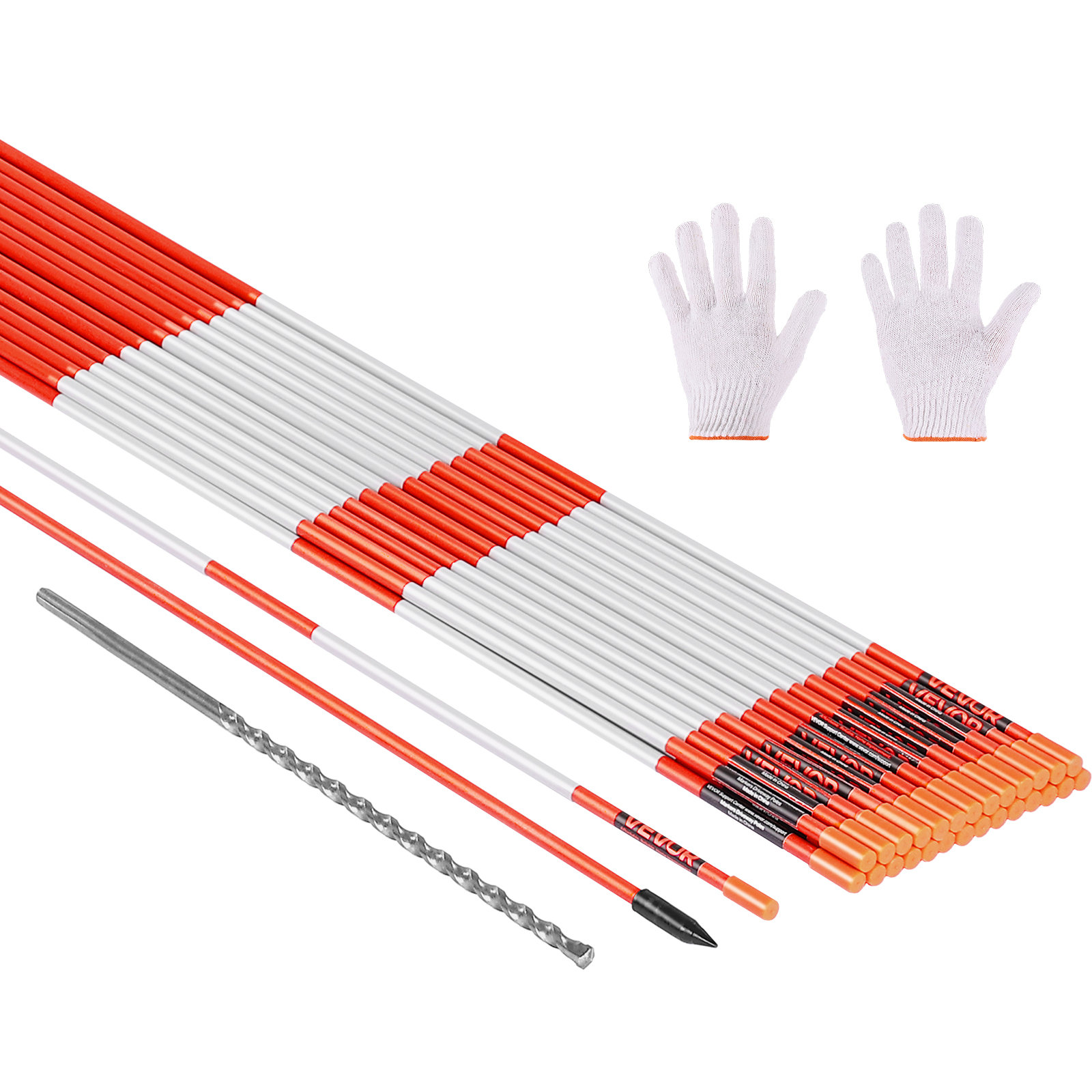 Stellweilan Tessberg Reflective Driveway Markers 1/4" Dia 48 in Snow ...