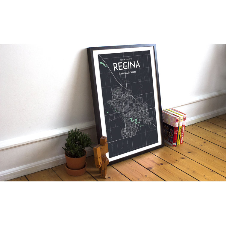 OurPoster.com Regina City Map On Paper Print - Wayfair Canada