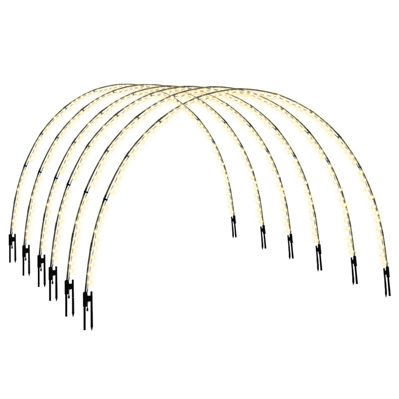 Arlmont & Co. Christmas Light Arch for Pathway - 6 Arches | Wayfair