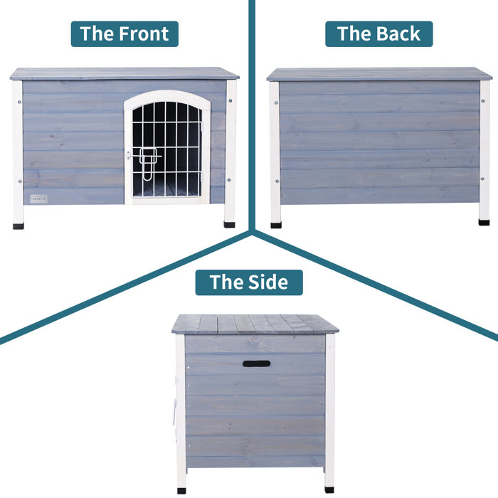 Tucker Murphy Pet™ Cyndia Wood Dog House & Reviews | Wayfair