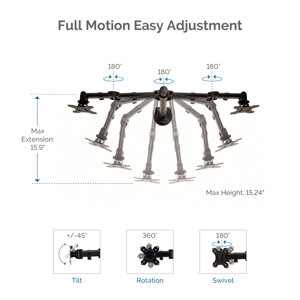 Fellowes Reflex Series Dual Monitor Mount Stand & Reviews | Wayfair