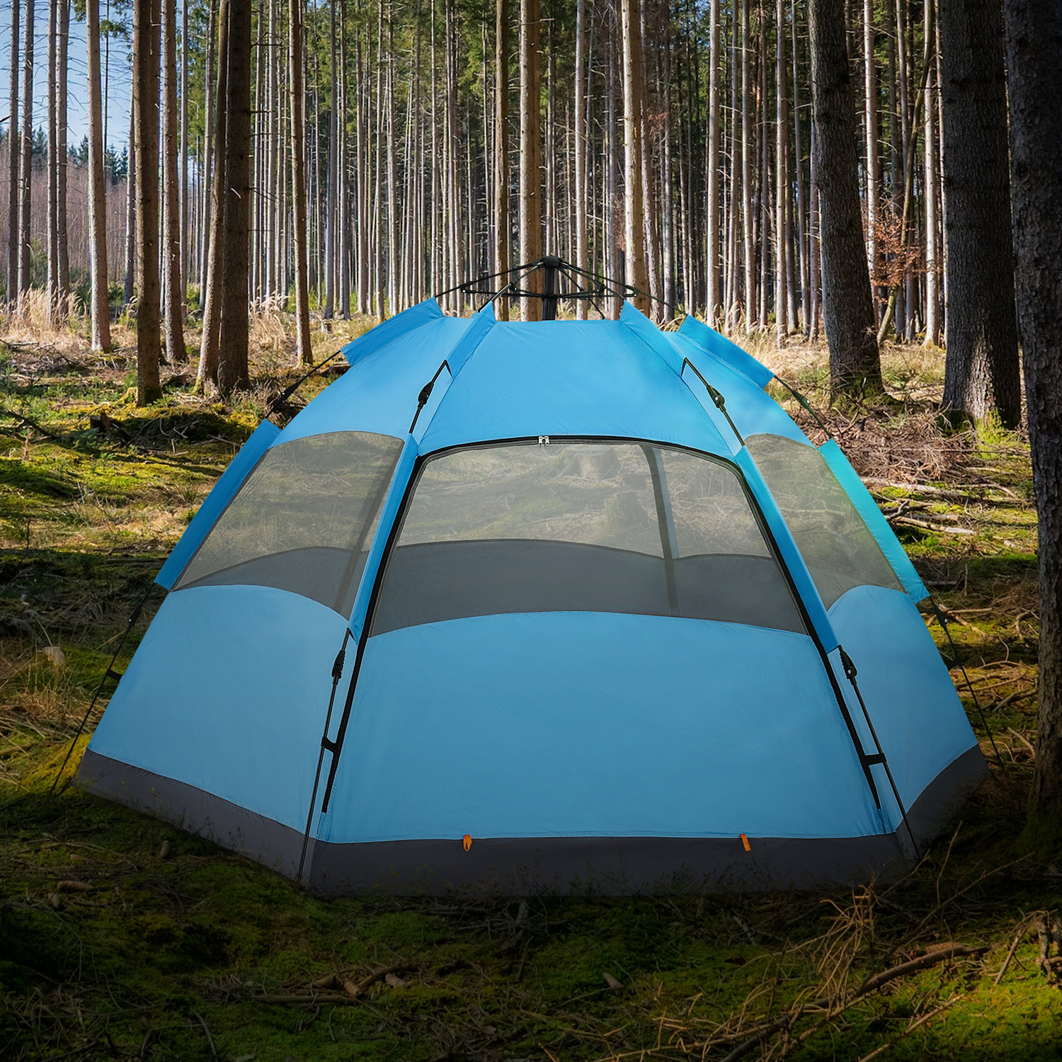 Bring Home Furniture 4-Person Waterproof Instant Camping Tent, Quick ...