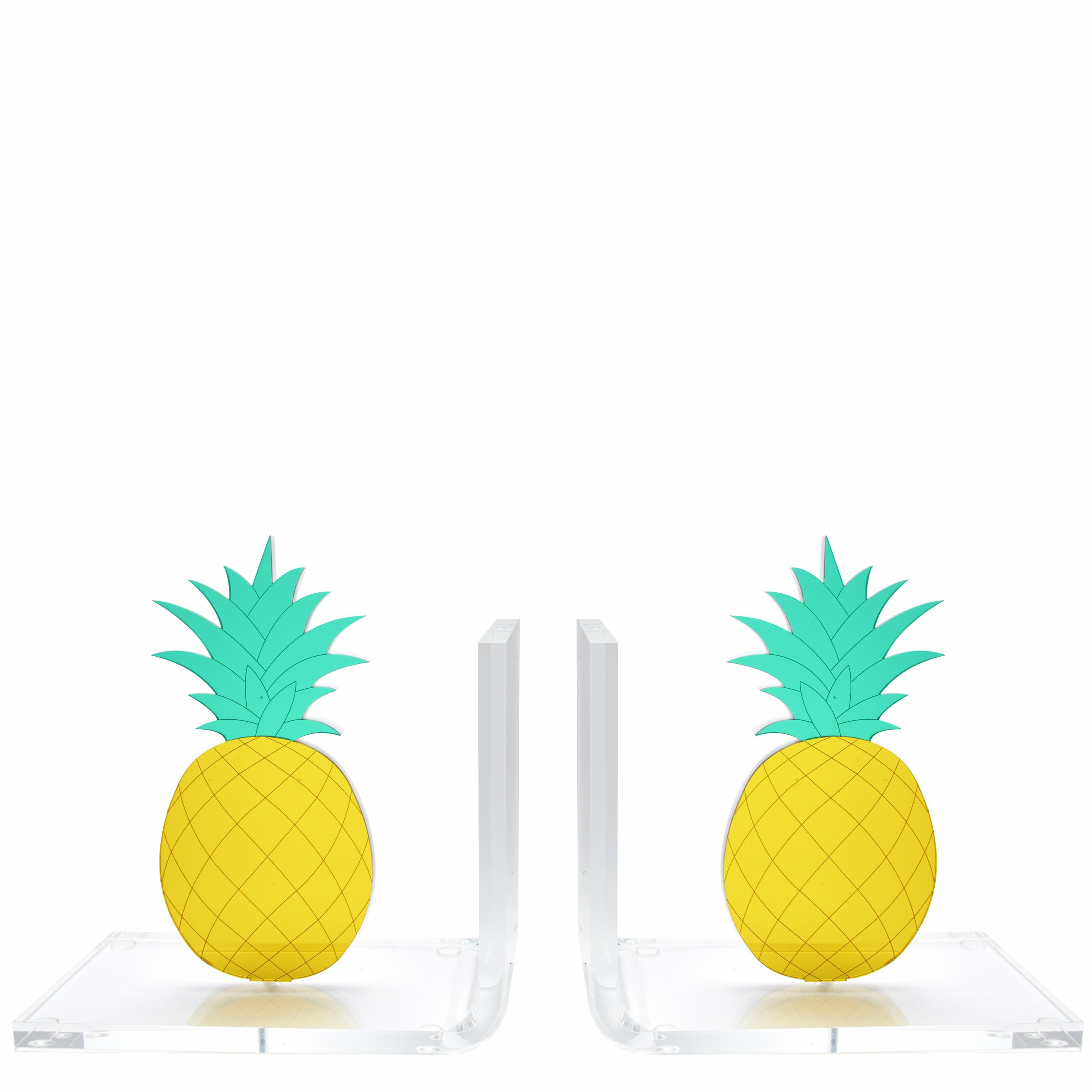 Tara Wilson Designs Pineapple Mirror Bookends - Wayfair Canada