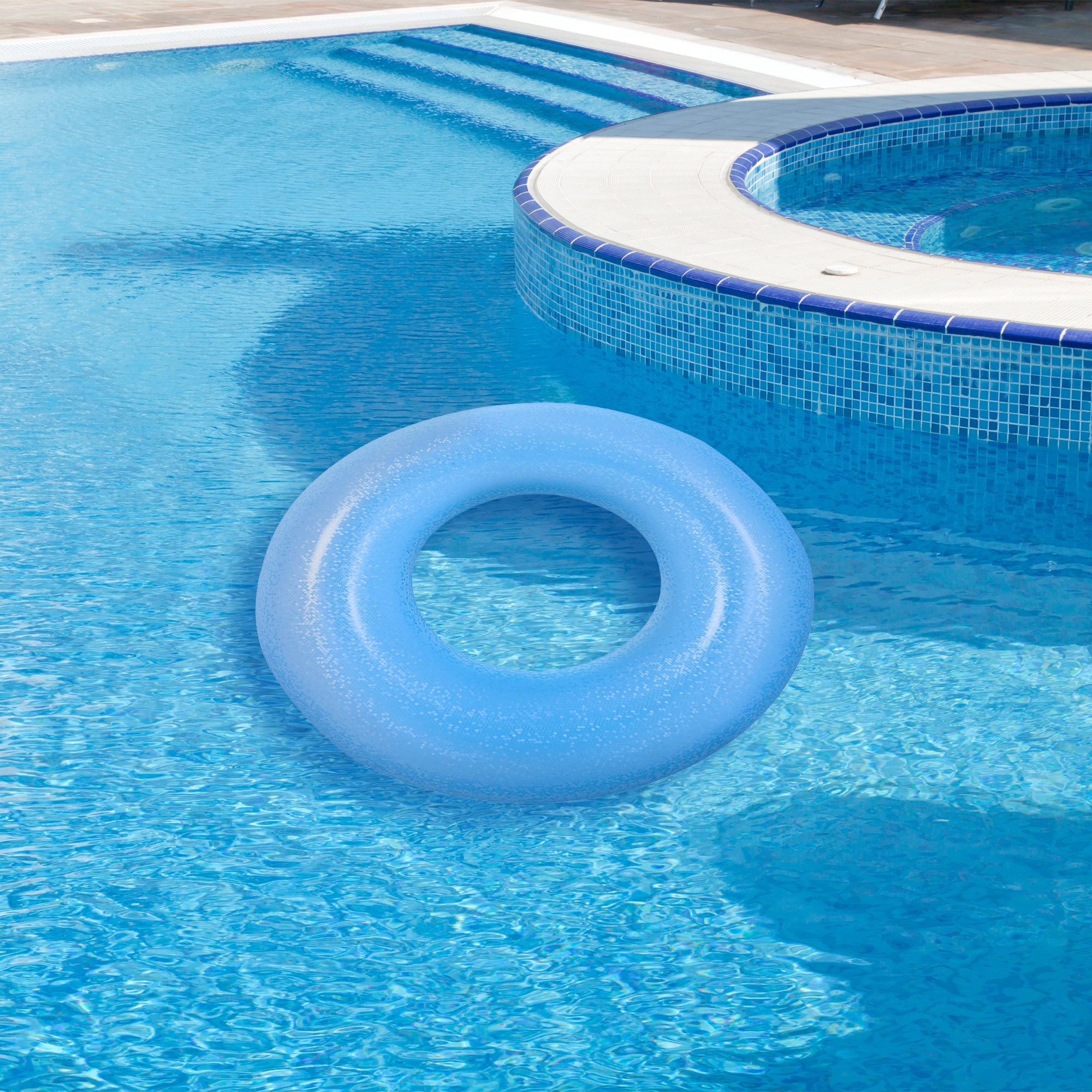 Pool Central Inflatable Inner Tube Pool Float - 35" - Yellow - Wayfair ...