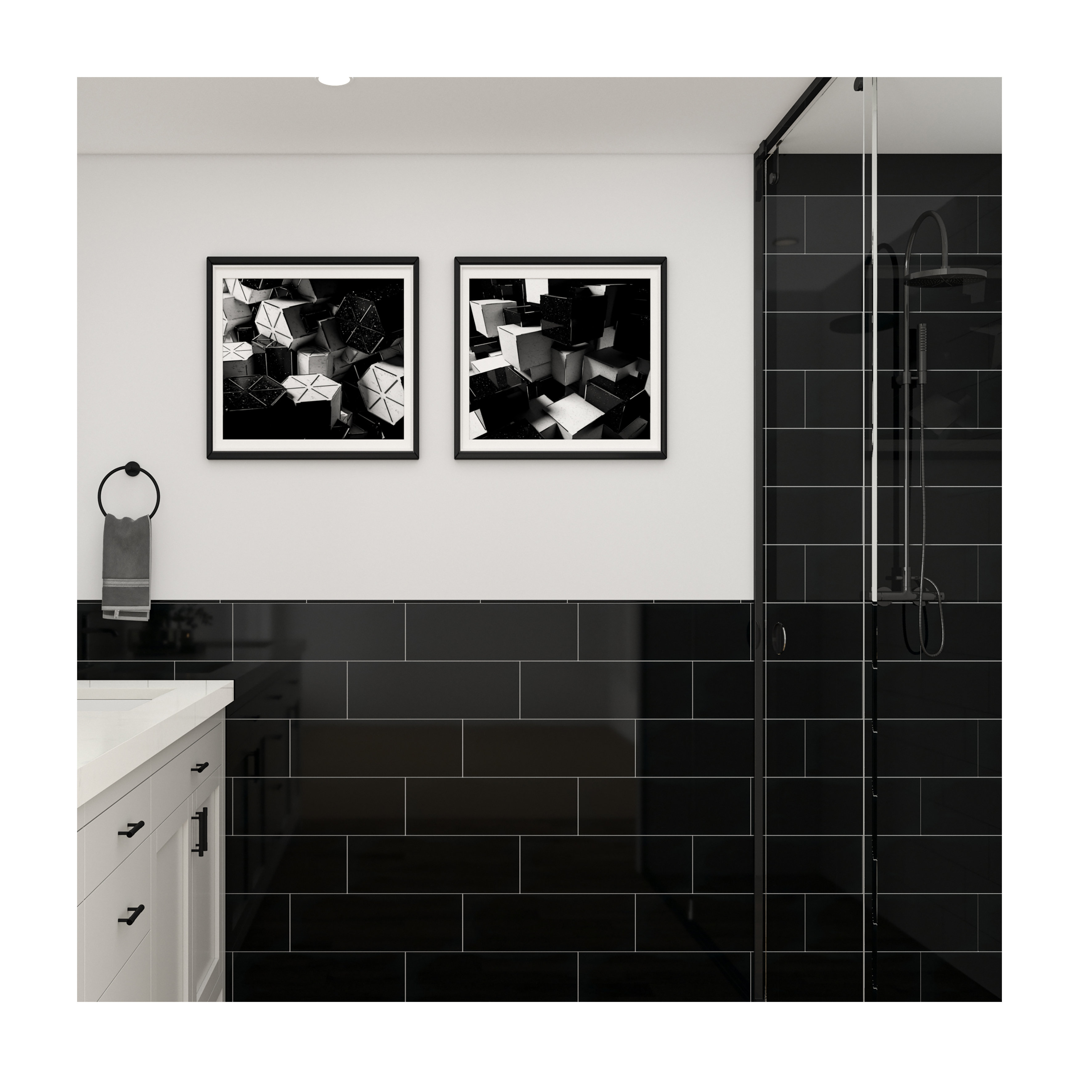 Itona Tile Color Wheel Linear 8" x 24" Ceramic Wall Tile (10 PC per ...