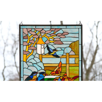Red Barrel Studio® Birds Window Panel | Wayfair