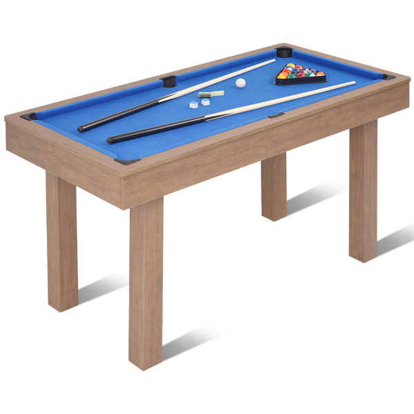 Raychee 54" Pool Table, Portable Billiard Table With Leg Levelers, 2 ...