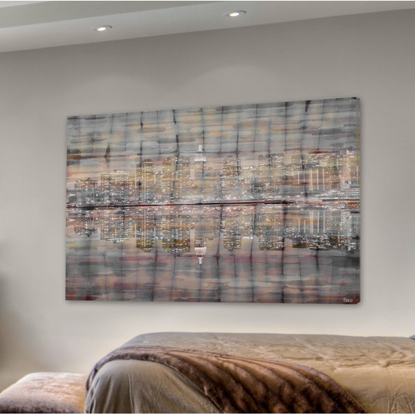 Parvez Taj 'Bright Lights' by Parvez Taj Painting Print on Wrapped ...