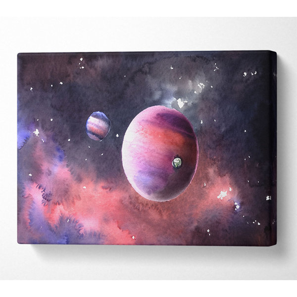 Marlow Home Co. Planets In Orbit - Wrapped Canvas Art Prints | Wayfair ...