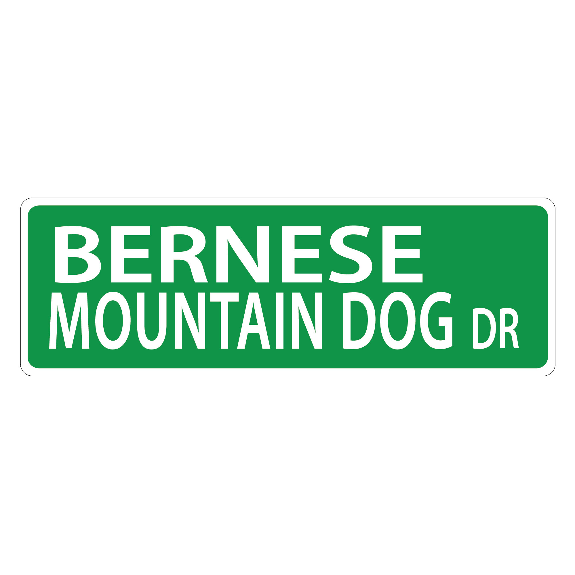 Imagine This Company Bernese Mountain Dog Hanging Street Sign | Wayfair