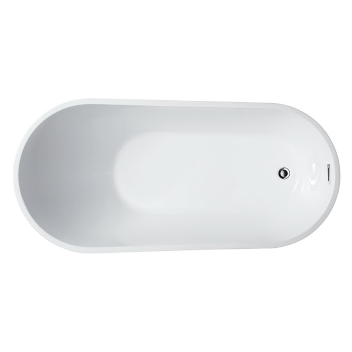 Vanity Art Cora 67" x 32" Freestanding Acrylic Bathtub & Reviews | Wayfair