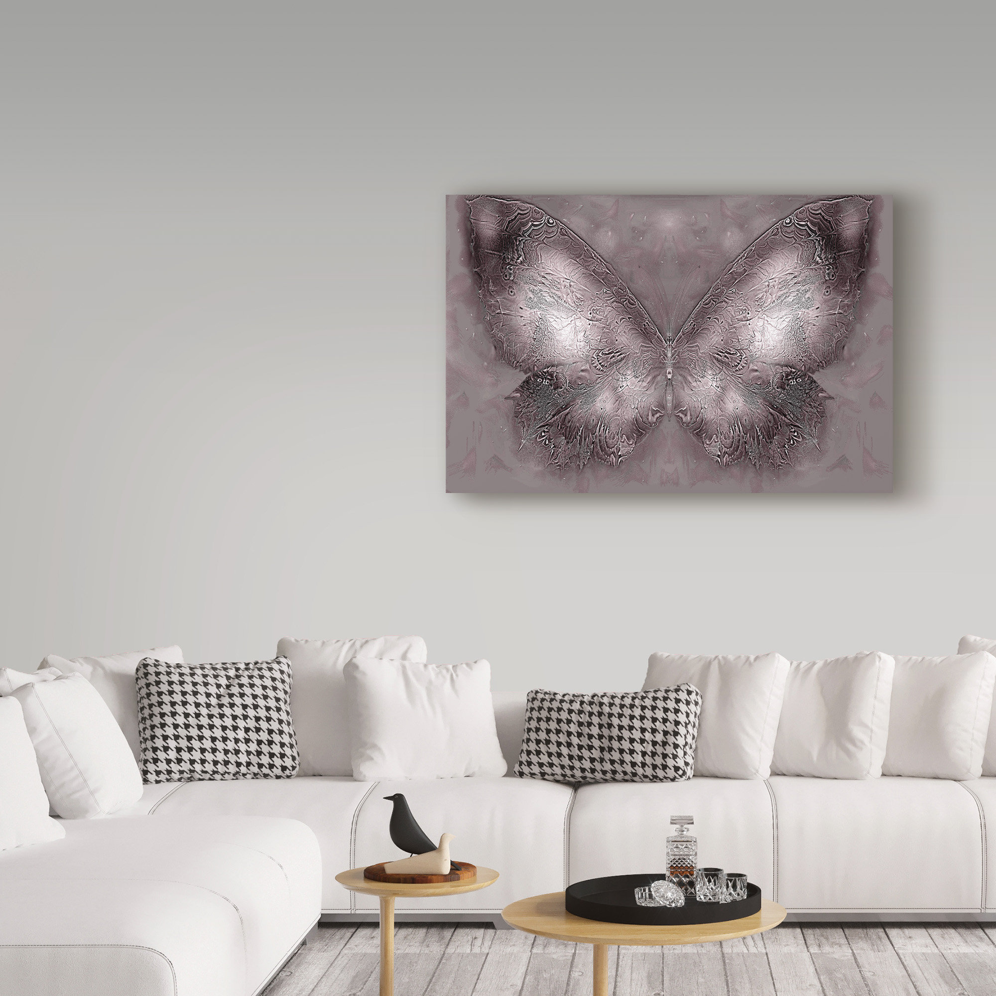 Winston Porter RUNA 'Butterfly Colouring' Canvas Art - Wayfair Canada