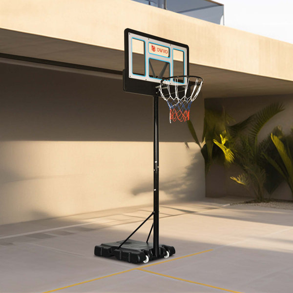 Balconera Height Adjustable Metal Portable Full-Size Basketball Hoop ...