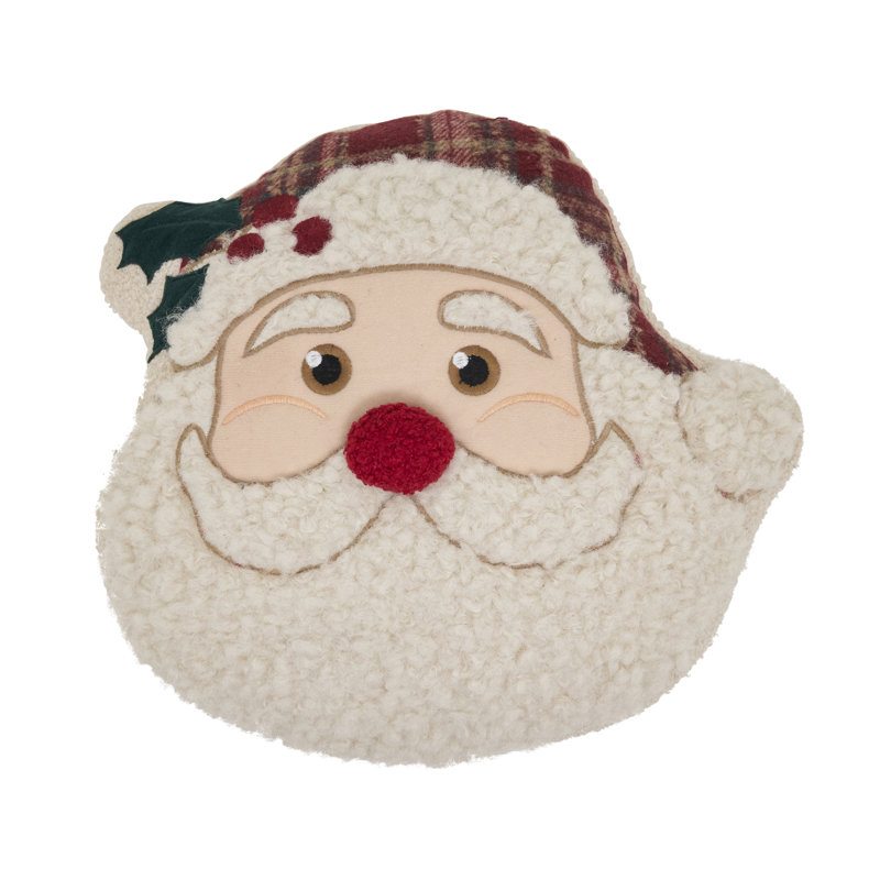 Saro Santa Poly Filled Throw Pillow | Wayfair