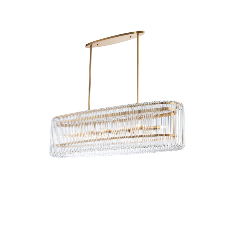 Liang & Eimil Metropolitan 12 - Light Kitchen Island Linear Pendant ...