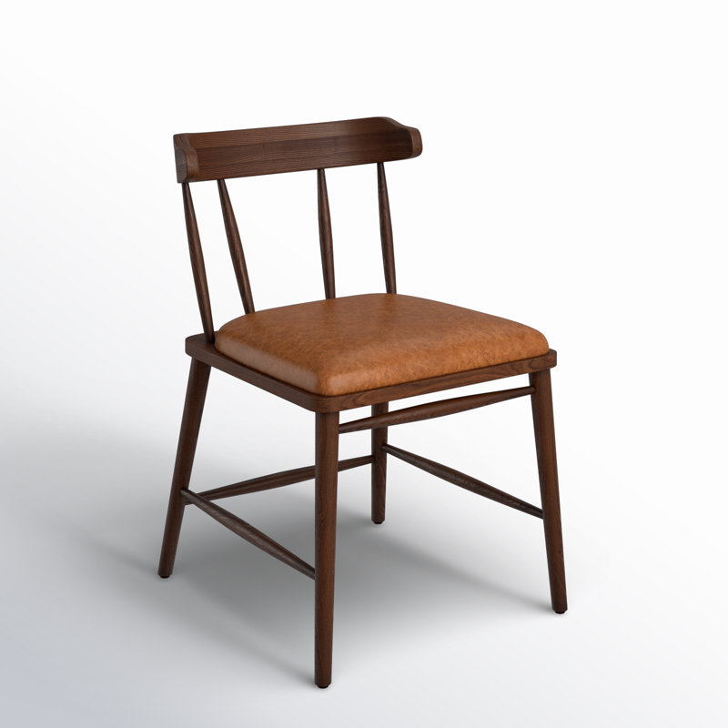 Birch Lane™ Waverly Leather Dining Chair | Wayfair