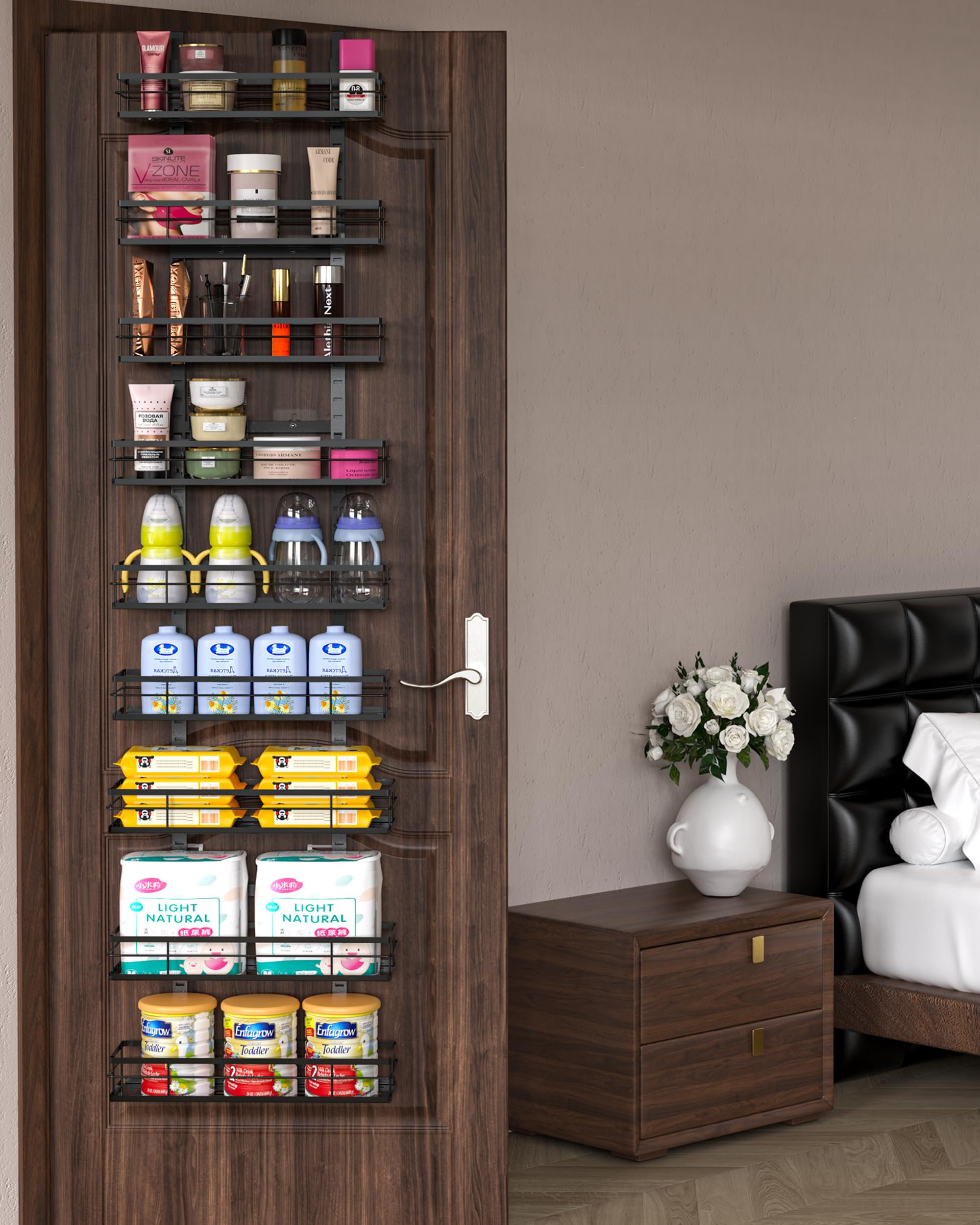 Rebrilliant 9-Tier Over The Door Organizer Storage, Pantry Door ...