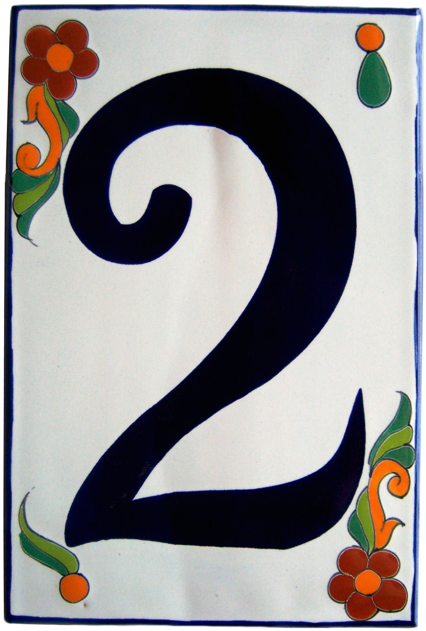 Fine Crafts Imports Big Talavera Ceramic Building Number Two | Wayfair