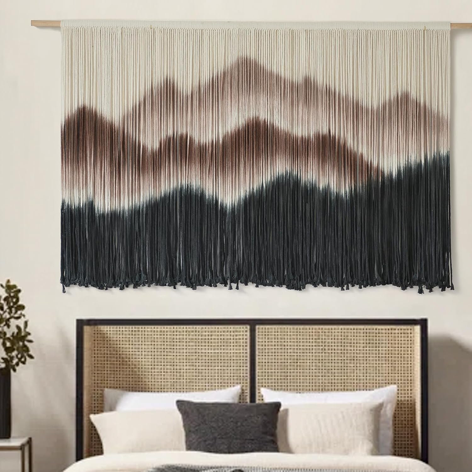 Dakota Fields Macrame Wall Hanging Dip-Dyed Wall Decor | Wayfair