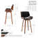 Corrigan Studio Derringer Swivel Fabric Upholstered Bar Stool with ...