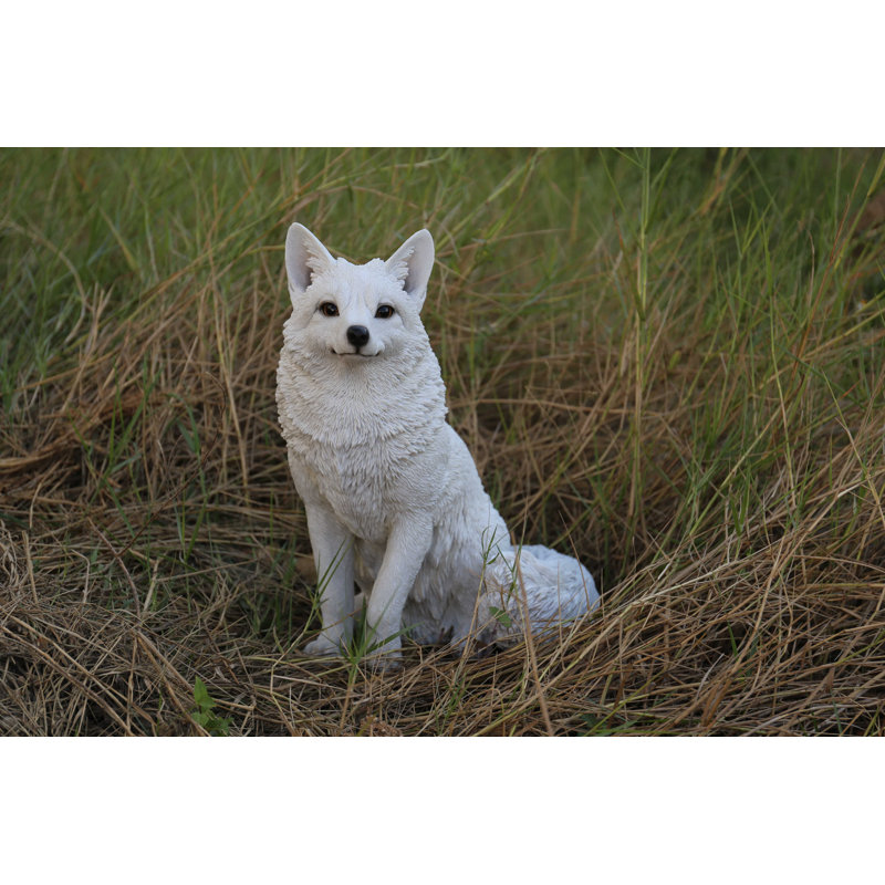 Hi-Line Gift Ltd. Snow Fox Statue & Reviews | Wayfair