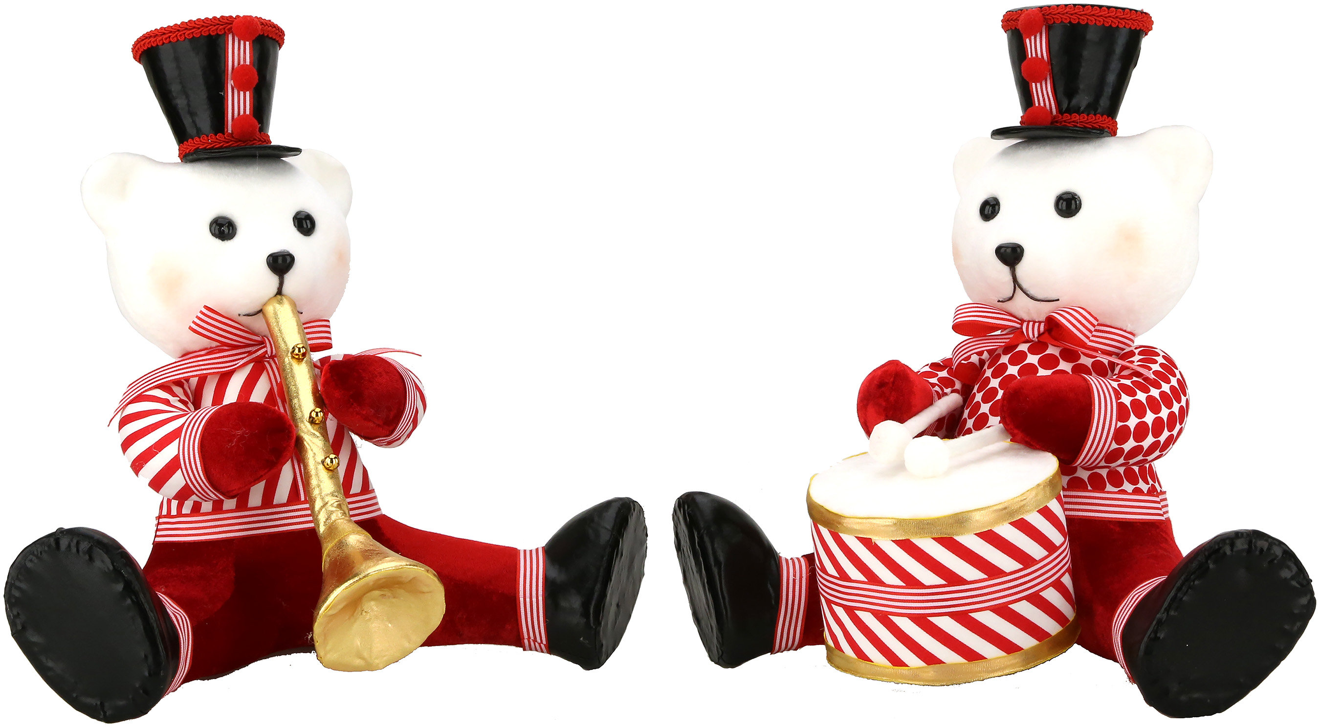 Mark Roberts Peppermint Bear Band - 13 Inches, Set Of 2 | Wayfair